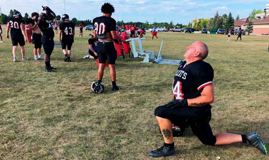 49-year-old Ray Ruschel, college football's oldest player